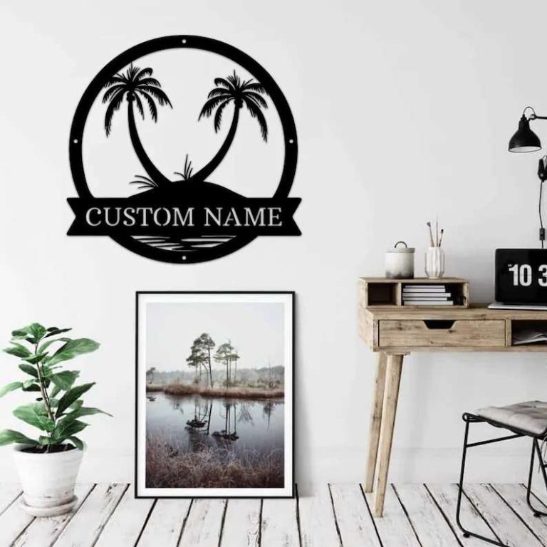 Personalized Outdoor Backyard Oasis Sign Tropical Patio Sign Pool Bar ...