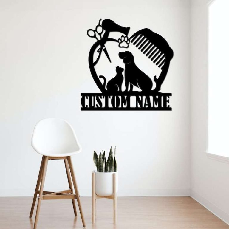 Personalized Pet Grooming Hair Salon Sign Dog Grooming Sign Pet Groomer ...
