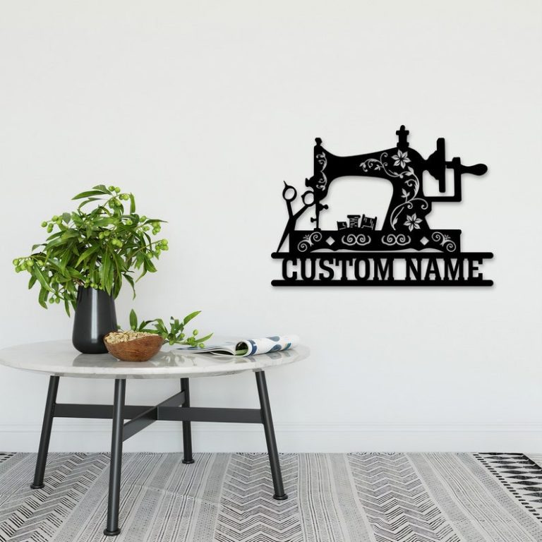 Personalized Sewing Machine Sign Craft Room Sign Sewing Custom Metal ...