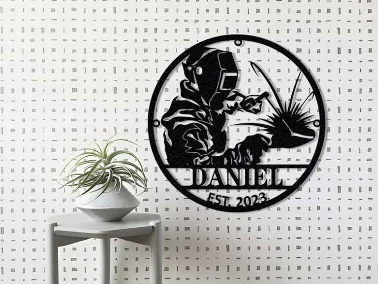 Personalized Welding Construction Welder Sign Work Shop Decor Custom ...