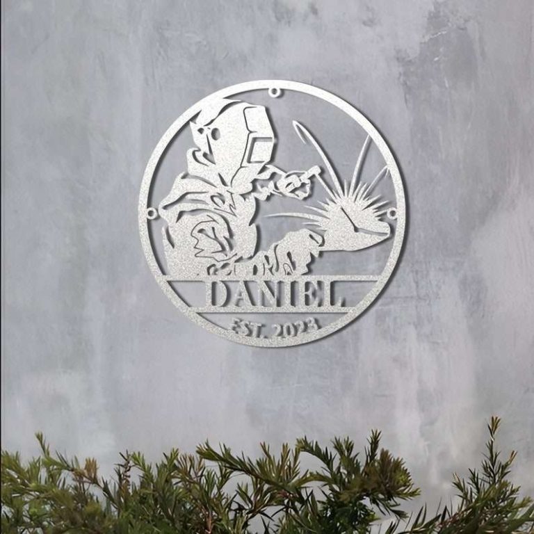 Personalized Welding Construction Welder Sign Work Shop Decor Custom ...