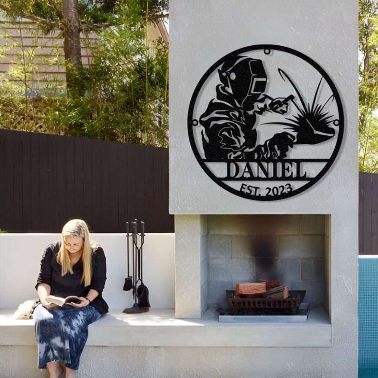 Personalized Welding Construction Welder Sign Work Shop Decor Custom ...