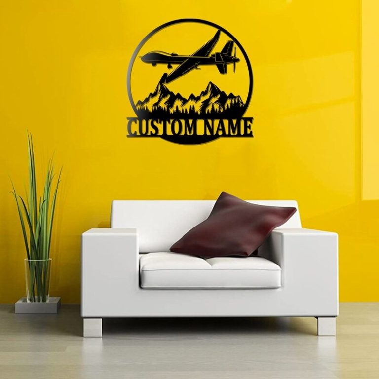 Personalized Air Force UAV MQ-9 Sign Aircraft Hangar Pilot Name Sign ...