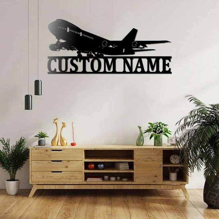 Personalized Airplane Sign Aircraft Hangar Pilot Name Sign Airforce ...
