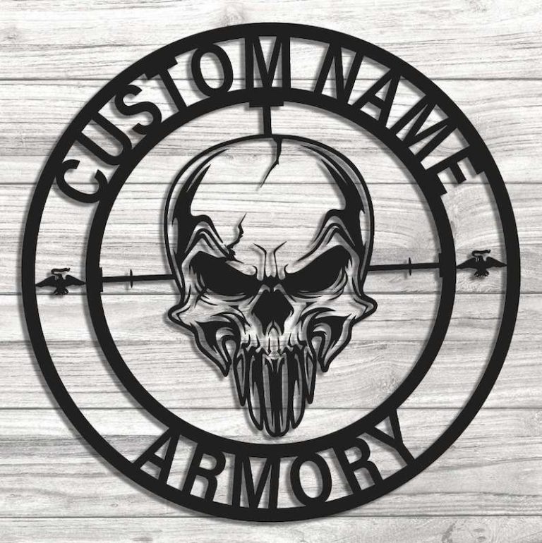 Personalized Armory Military Sign Punisher Skull Independence Day ...