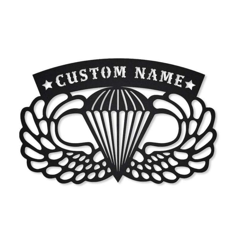 Personalized Army Airborne Sign Parachutist Badge Independence Day ...