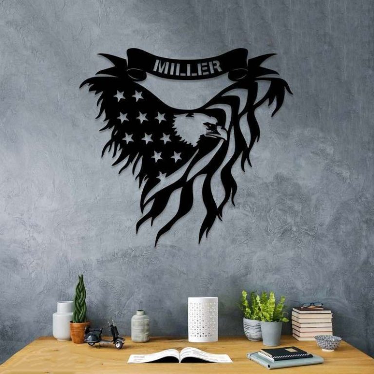 Personalized Bald Eagle We The People American Flag Sign Independence ...