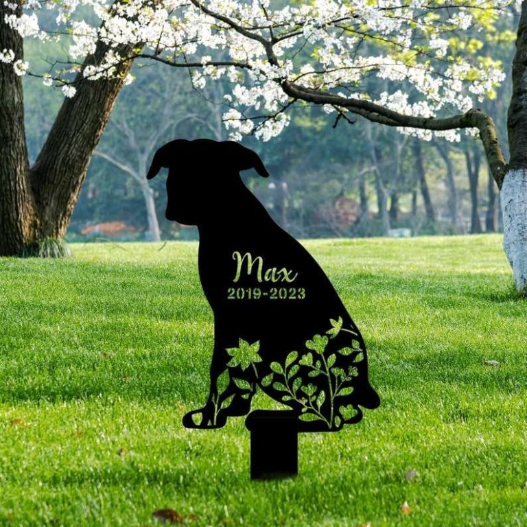 Personalized Boxer Memorial Sign Yard Stakes Boxer Dog Grave Marker ...