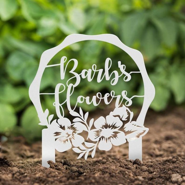 Personalized Flower Bed Garden Decorative Custom Metal Sign - Custom ...