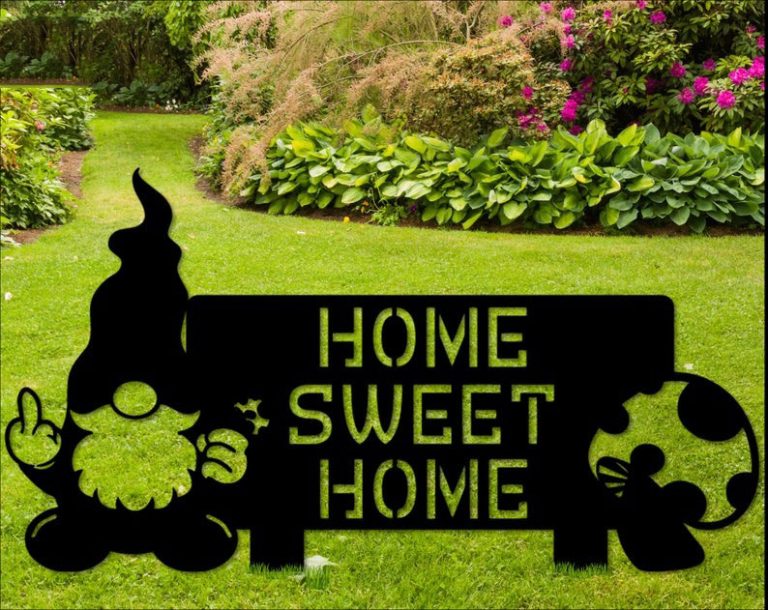Personalized Funny Gnome Middle Finger Mushroom Garden Decorative ...
