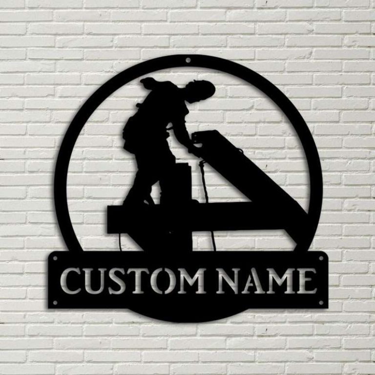 Personalized Ironworker Monogram Custom Metal Sign Job Gifts Home Room ...