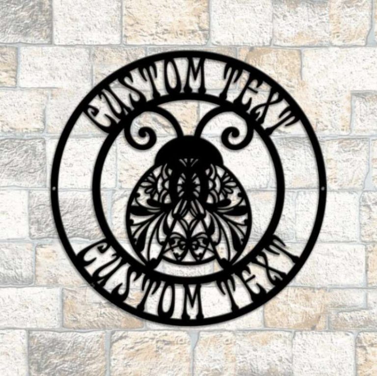 Personalized Ladybug Garden Decorative Custom Metal Sign - Custom Laser ...
