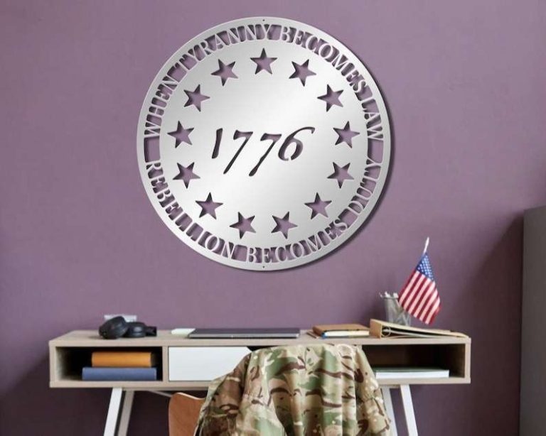 Personalized Patriotic 1776 Sign Rebellion Becomes Duty Independence ...