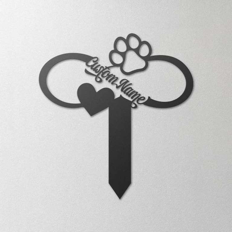 Personalized Pet Infinity Memorial Sign Yard Stakes Pet Grave Marker ...