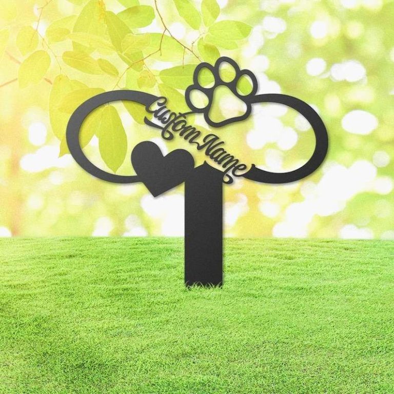 Personalized Pet Infinity Memorial Sign Yard Stakes Pet Grave Marker ...