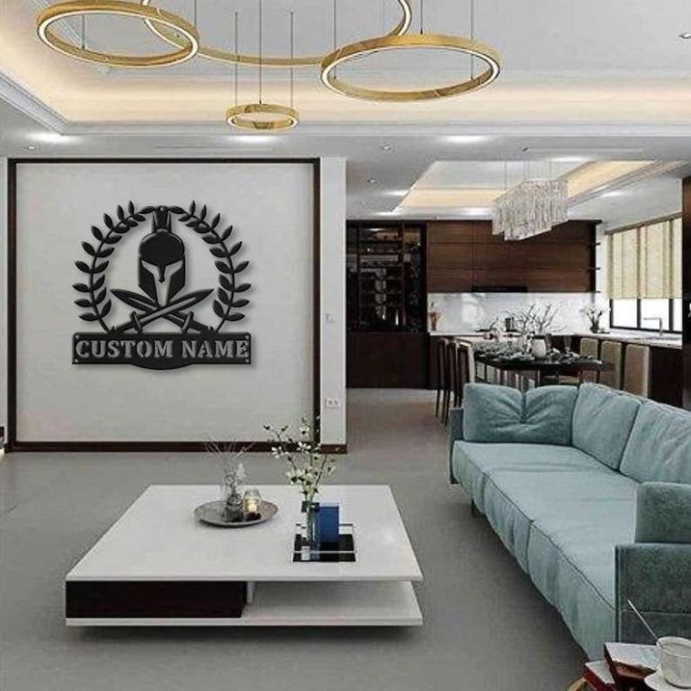 Personalized Spartan Warrior Sign Independence Day Veteran Day ...