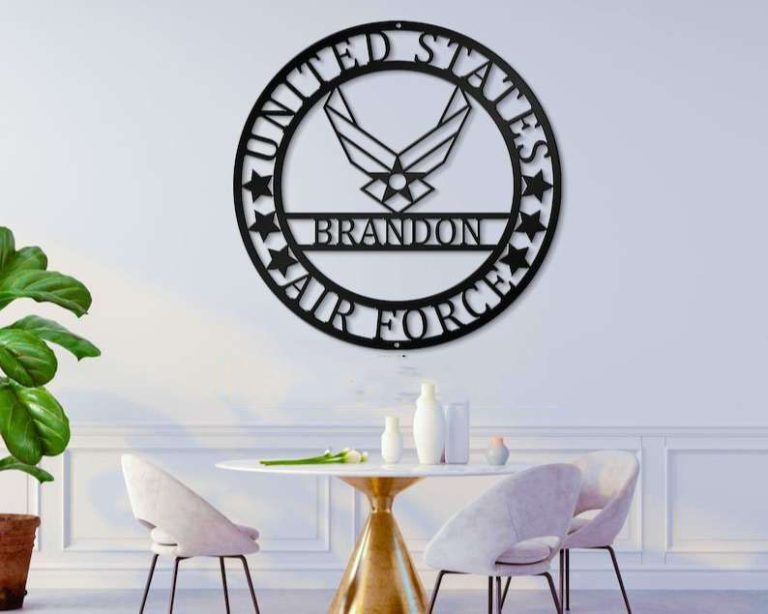 Personalized US Air Force Sign Independence Day Veteran Day Patriotic ...