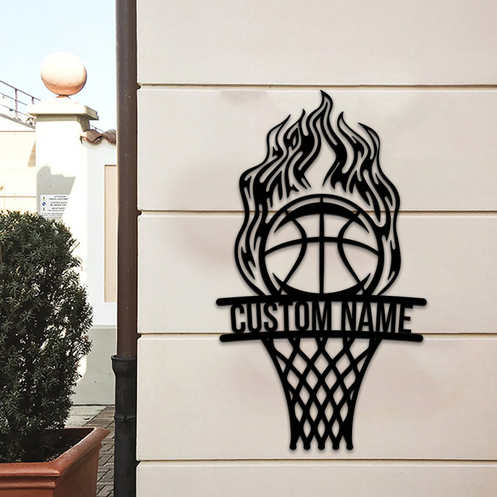 Personalized Basketball Game Room Decor NBA Basketball Wall Decor Gift ...