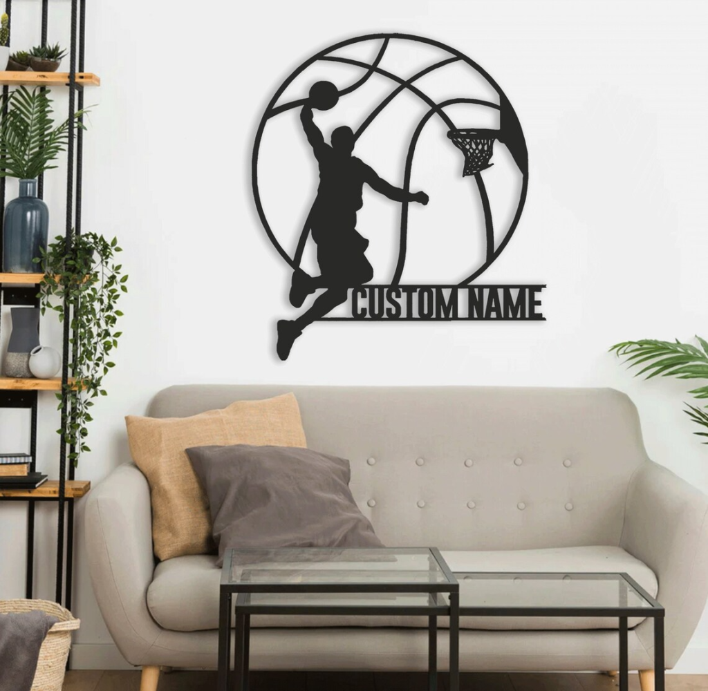 Personalized Basketball Player V10 NBA Basketball Wall Decor Gift for ...