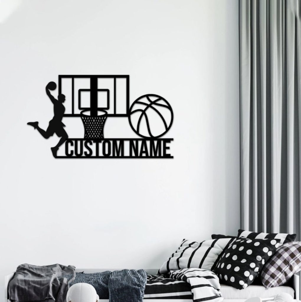 Personalized Basketball Player V5 NBA Basketball Wall Decor Gift for ...