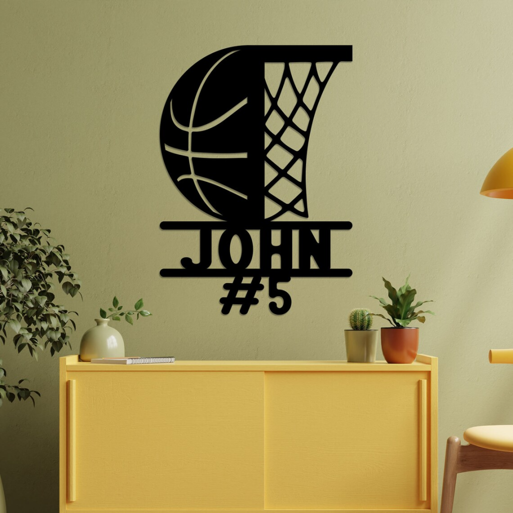 Personalized Basketball Sign NBA Basketball Wall Decor Gift for Fan ...