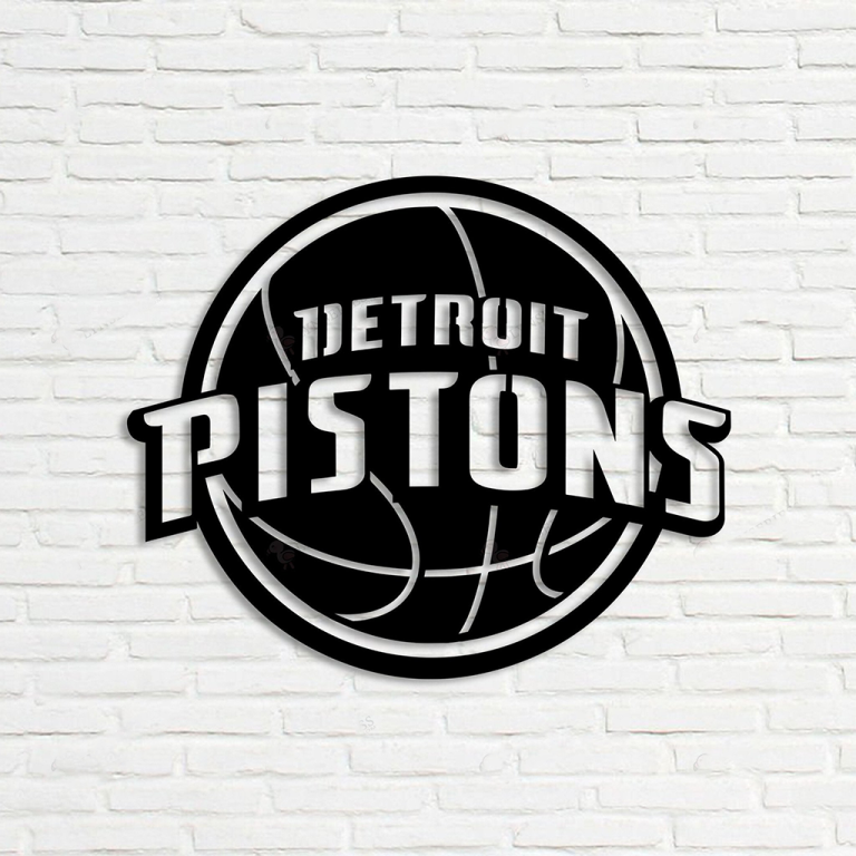 Personalized Detroit Pistons Sign V1 NBA Basketball Wall Decor Gift for ...