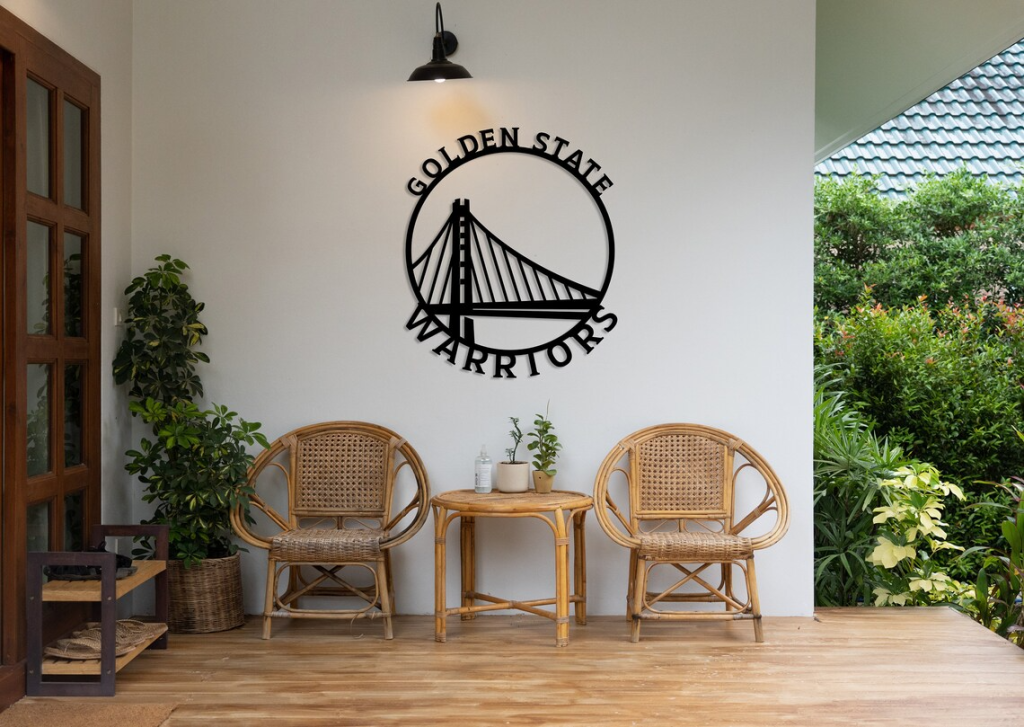 Personalized Golden State Warriors Logo Sign NBA Basketball Wall Decor ...