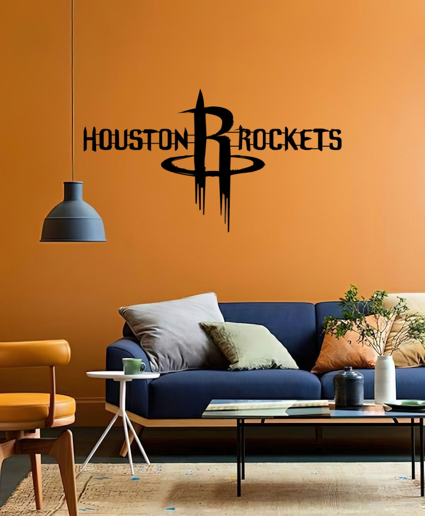 Personalized Houston Rockets Logo Sign NBA Basketball Wall Decor Gift ...