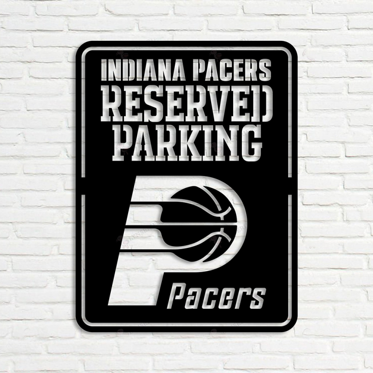 Personalized Indiana Pacers Reserved Parking Sign NBA Basketball Wall ...