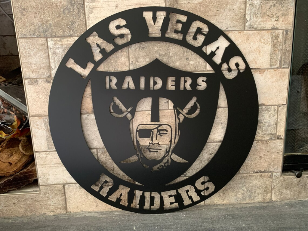 Personalized Las Vegas Raiders Logo Sign NBA Basketball Wall Decor Gift ...