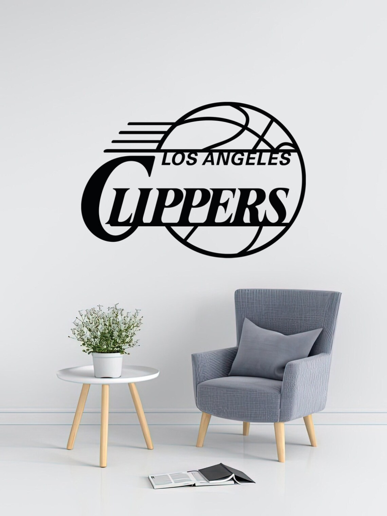Personalized Los Angeles Clippers Logo Sign NBA Basketball Wall Decor ...
