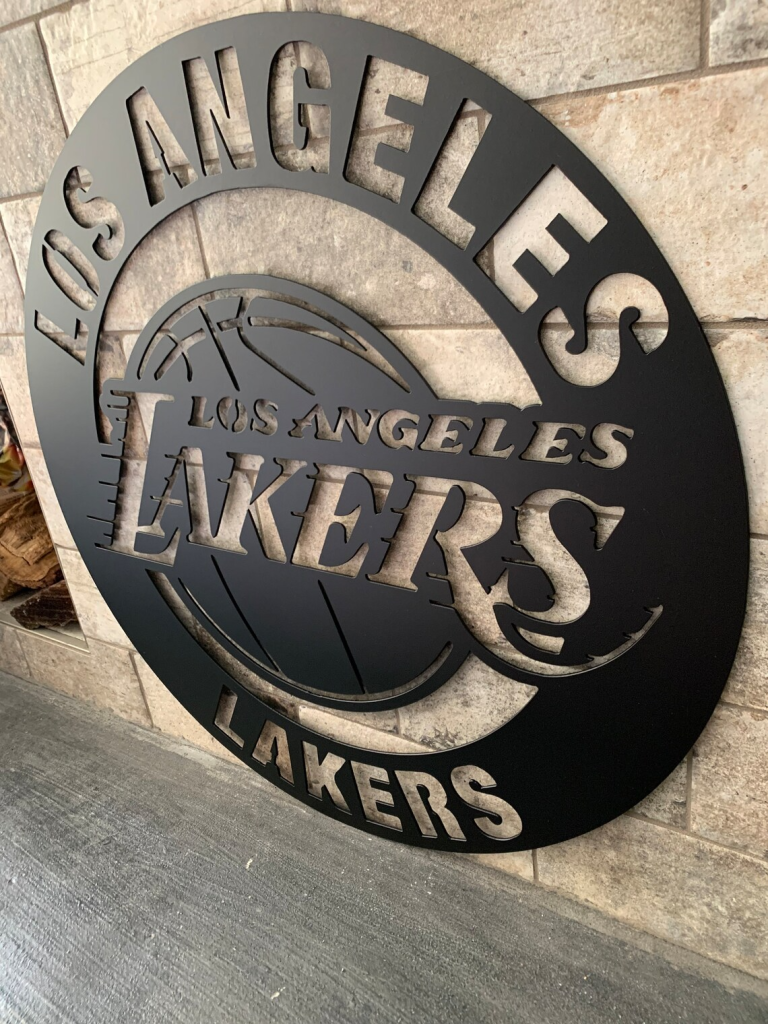 Personalized Los Angeles Lakers V4 NBA Basketball Wall Decor Gift for ...