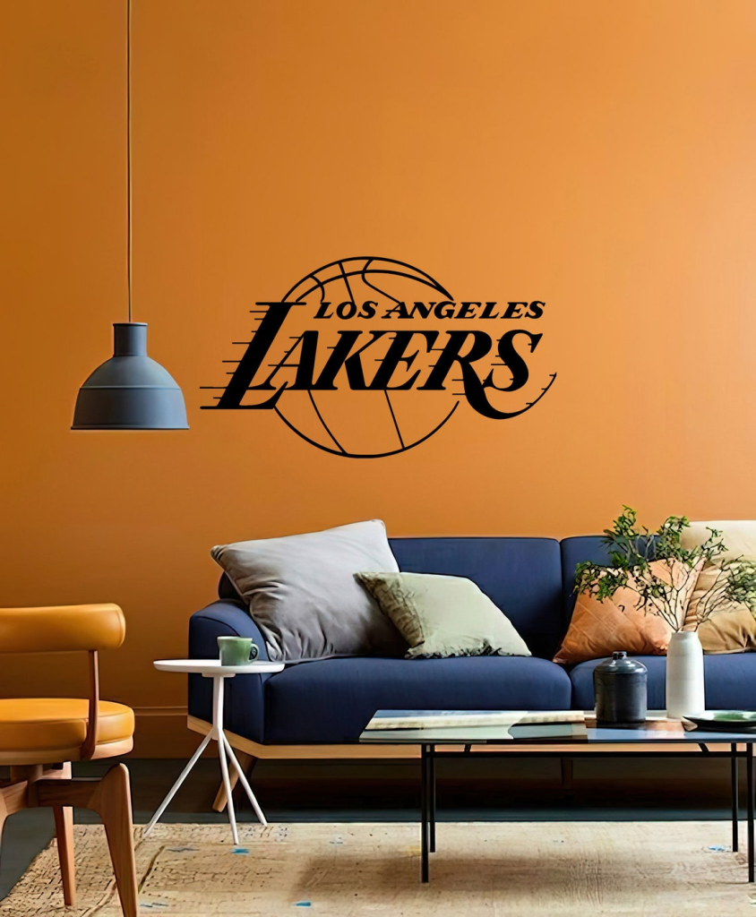 Personalized Los Angeles Lakers V5 NBA Basketball Wall Decor Gift for ...