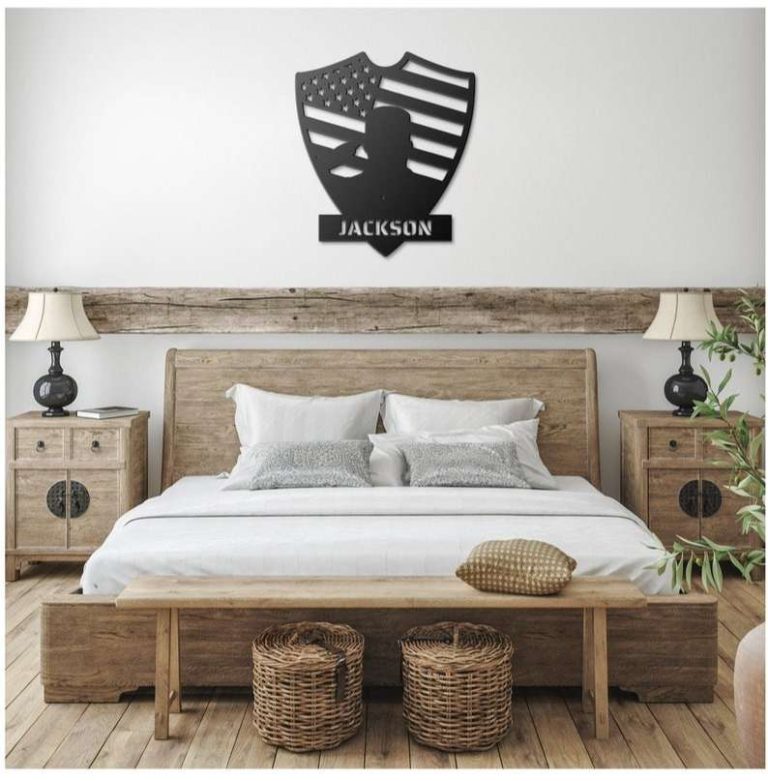 Personalized Military Sign Veteran Day Patriotic Decor Gift Custom ...
