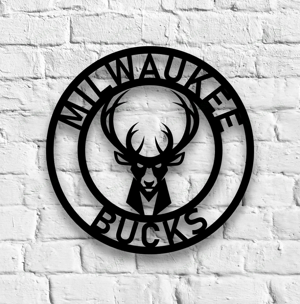 Personalized Milwaukee Bucks Sign V1 NBA Basketball Wall Decor Gift for ...