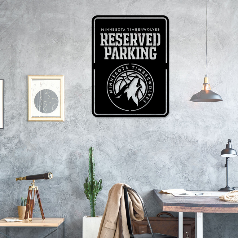 Personalized Minnesota Timberwolves Reserved Parking Sign NBA ...