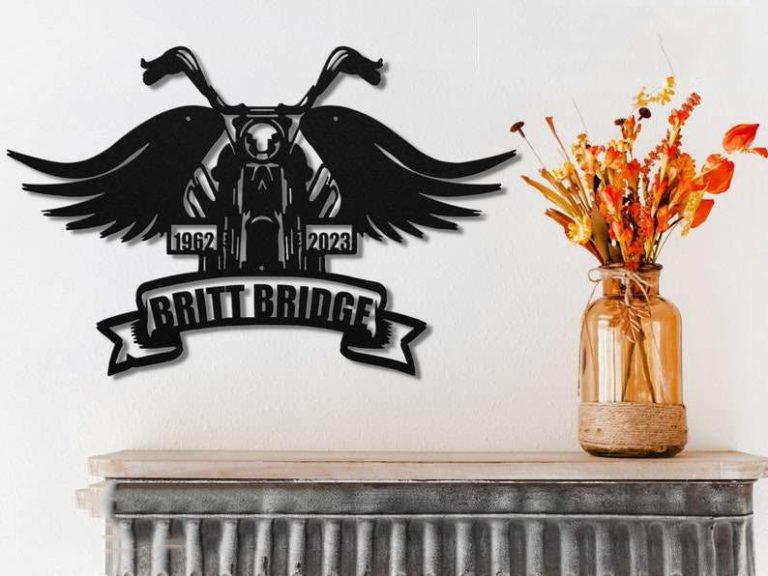 Personalized Motorcycle Memorial Sign Yard Stakes Motorcycle Rider ...