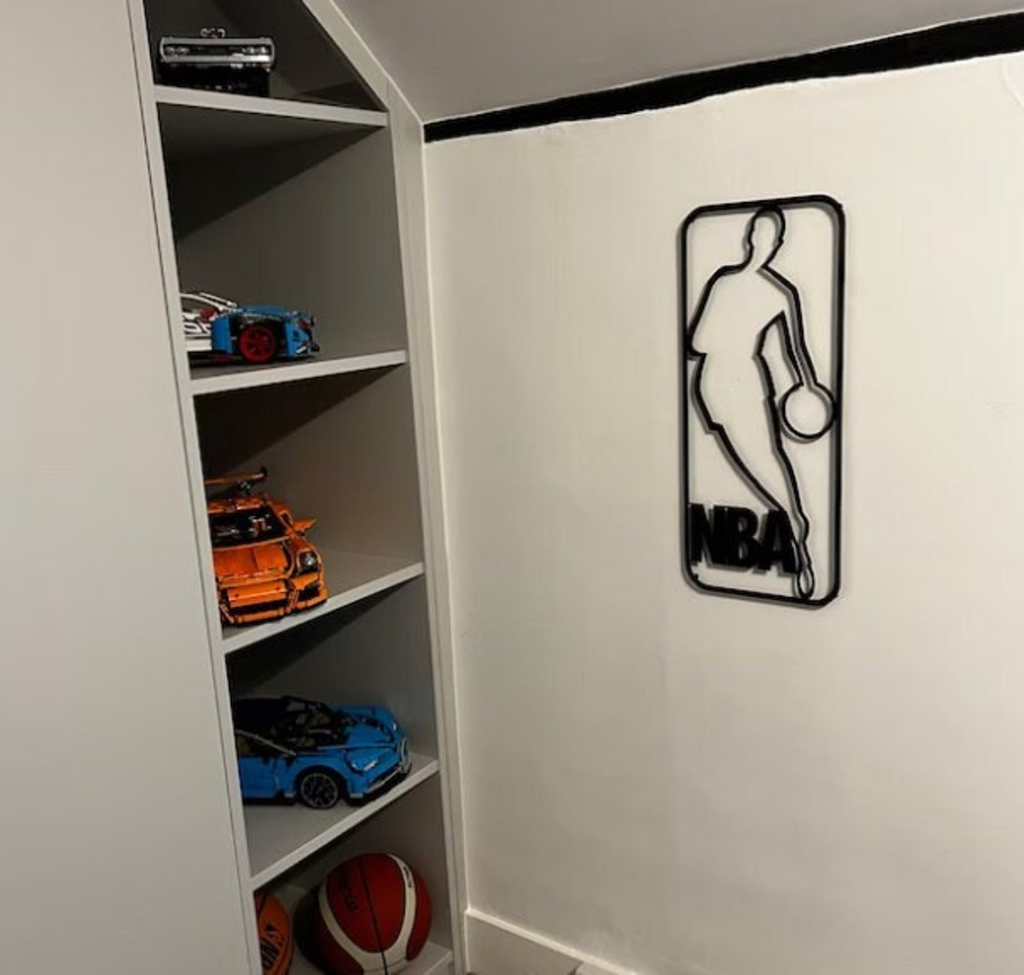 Personalized NBA Logo Sign Basketball Wall Decor Gift for Fan Custom ...