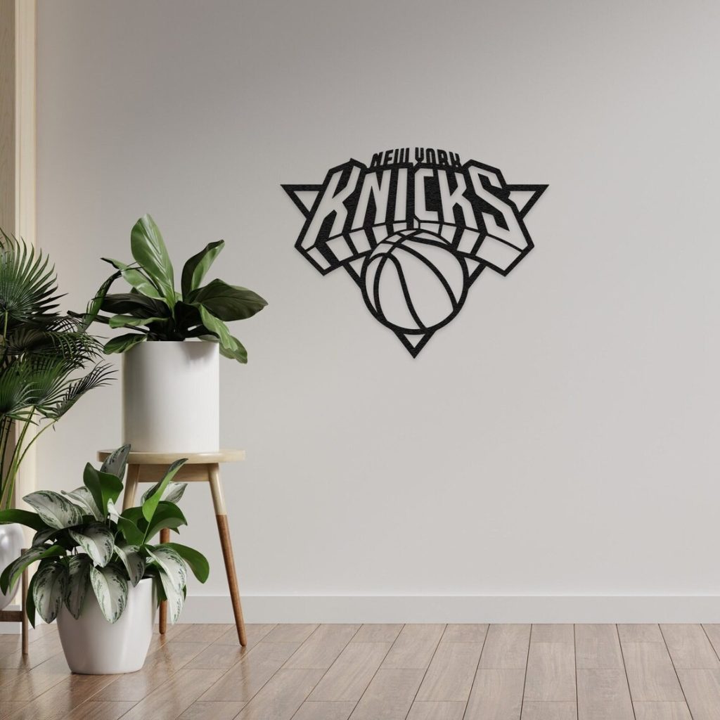 Personalized New York Knicks Logo Sign V2 NBA Basketball Wall Decor ...