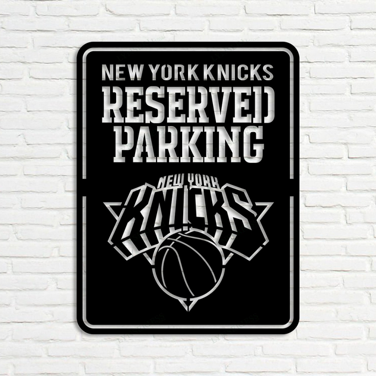Personalized New York Knicks Reserved Parking Sign NBA Basketball Wall ...