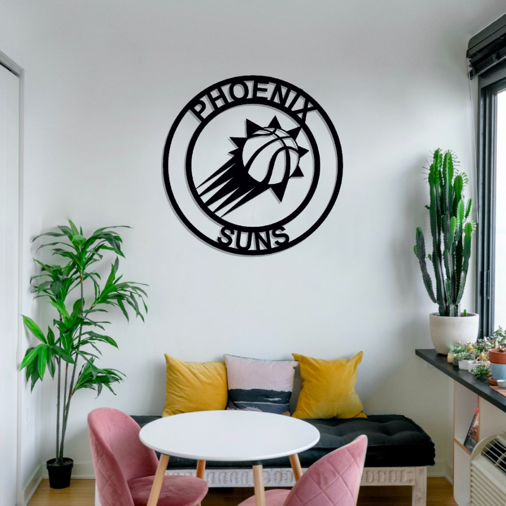 Personalized Phoenix Suns Team Logo Sign NBA Basketball Wall Decor Gift ...