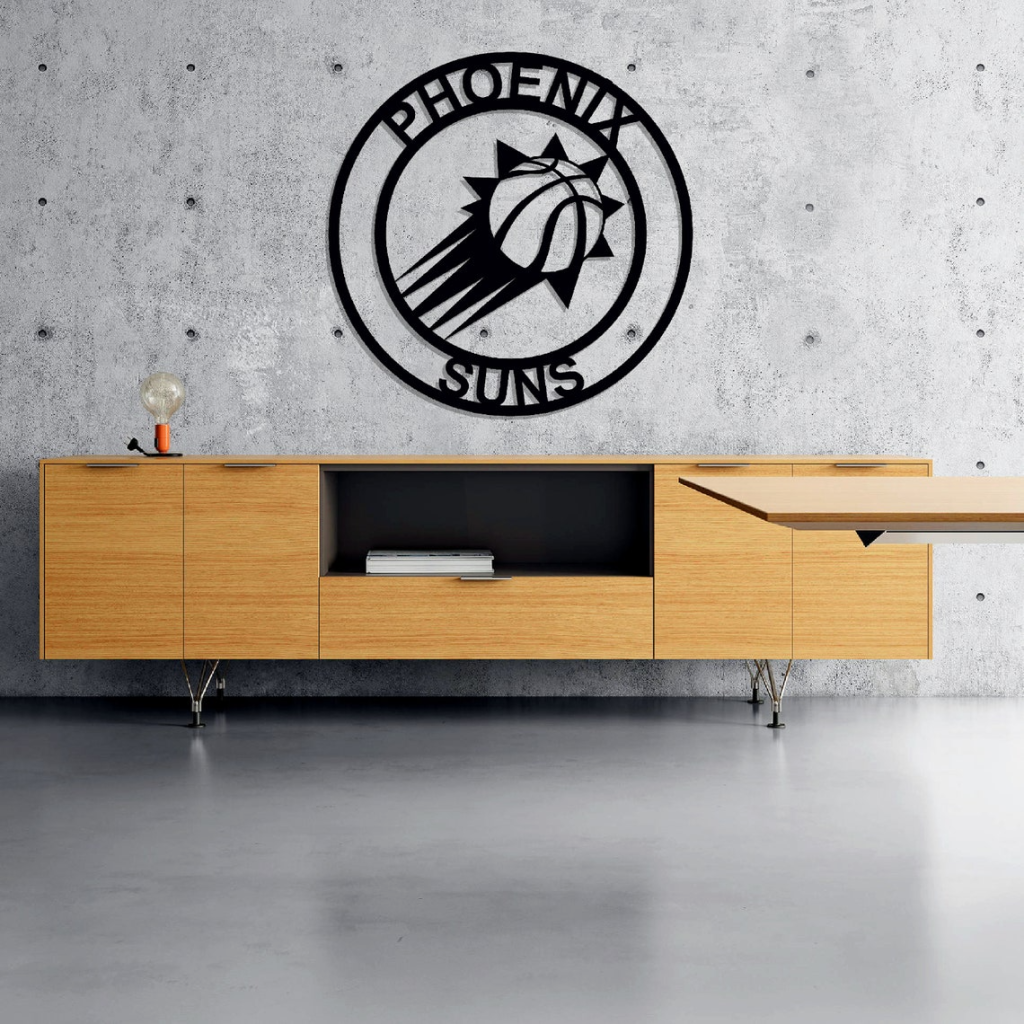 Personalized Phoenix Suns Team Logo Sign NBA Basketball Wall Decor Gift ...