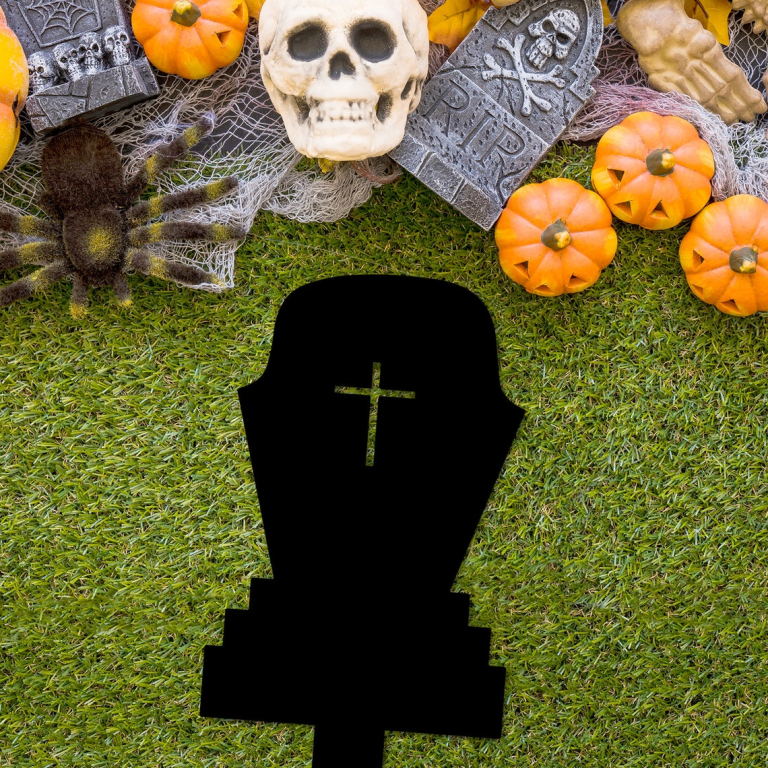 Halloween Tombstone Yard Sign Horror RIP Signs Halloween Decoration for ...