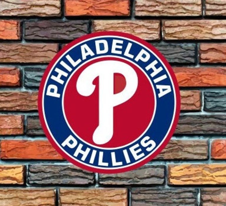 Philadelphia Phillies Logo Round Metal Sign Baseball Signs Gift for ...