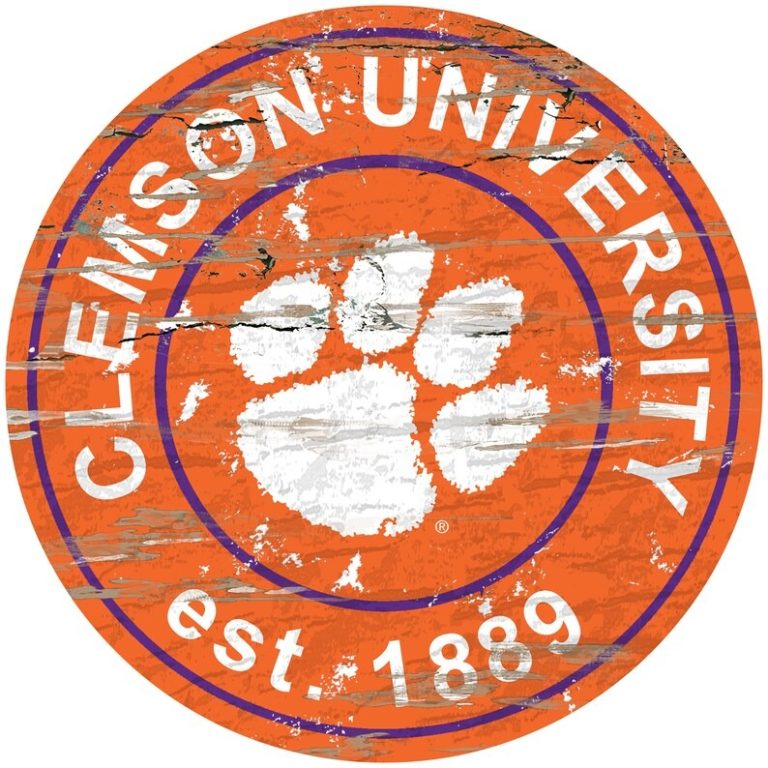 Clemson University EST.1889 Classic Metal Sign Clemson Tigers Signs ...