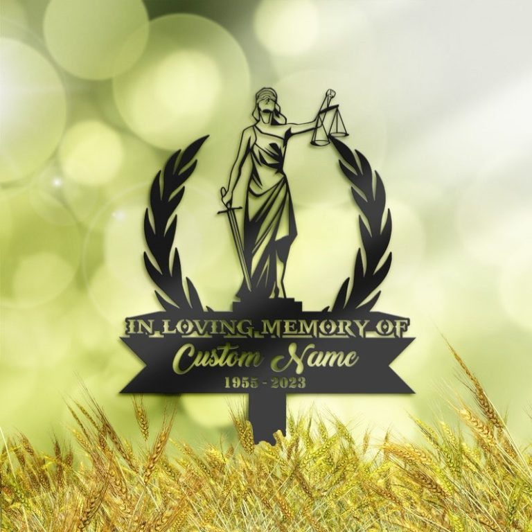DINOZOZO Personalized Memorial Stake Lawyer Grave Marker Lawyer ...