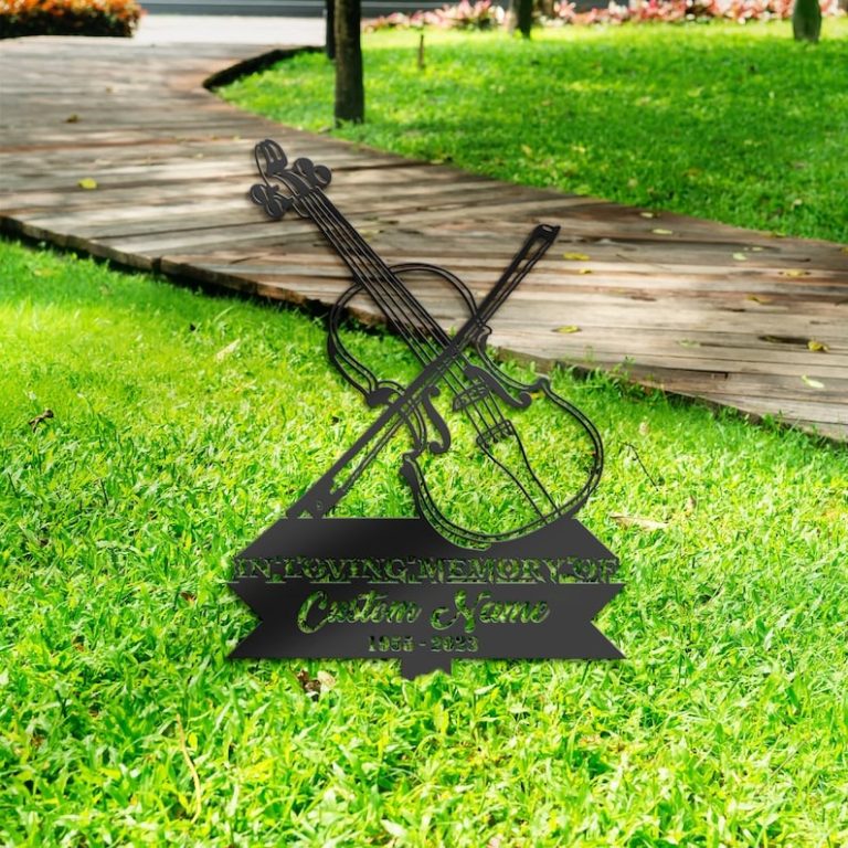 DINOZOZO Personalized Memorial Stake Violin Musician Violist Grave ...