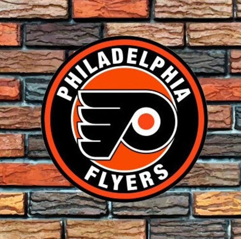 DINOZOZO Philadelphia Flyers Logo Round Metal Sign Ice Hockey Signs ...