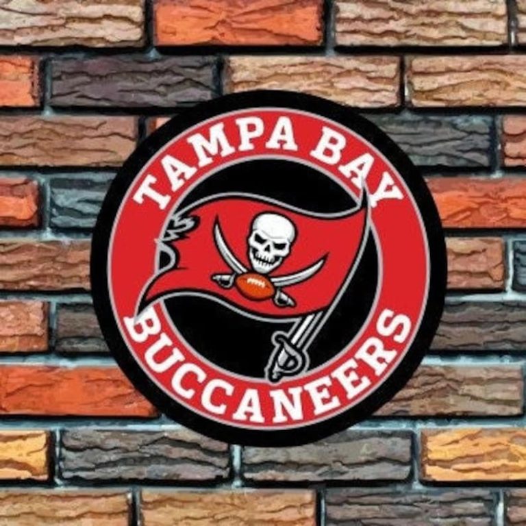 DINOZOZO Tampa Bay Buccaneers Logo Round Metal Sign Football Signs Gift ...