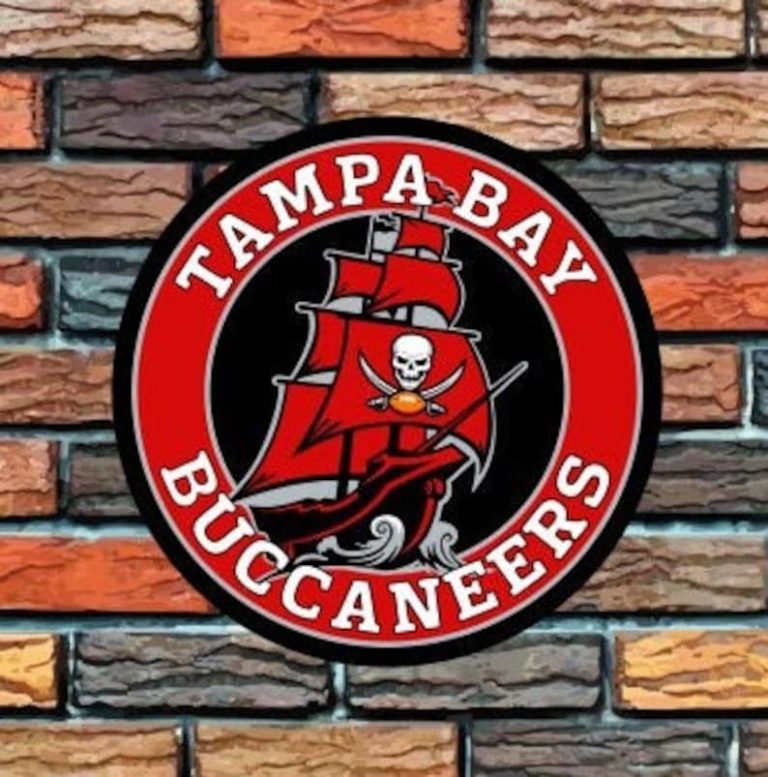 DINOZOZO Tampa Bay Buccaneers Logo Round Metal Sign Football Signs Gift ...